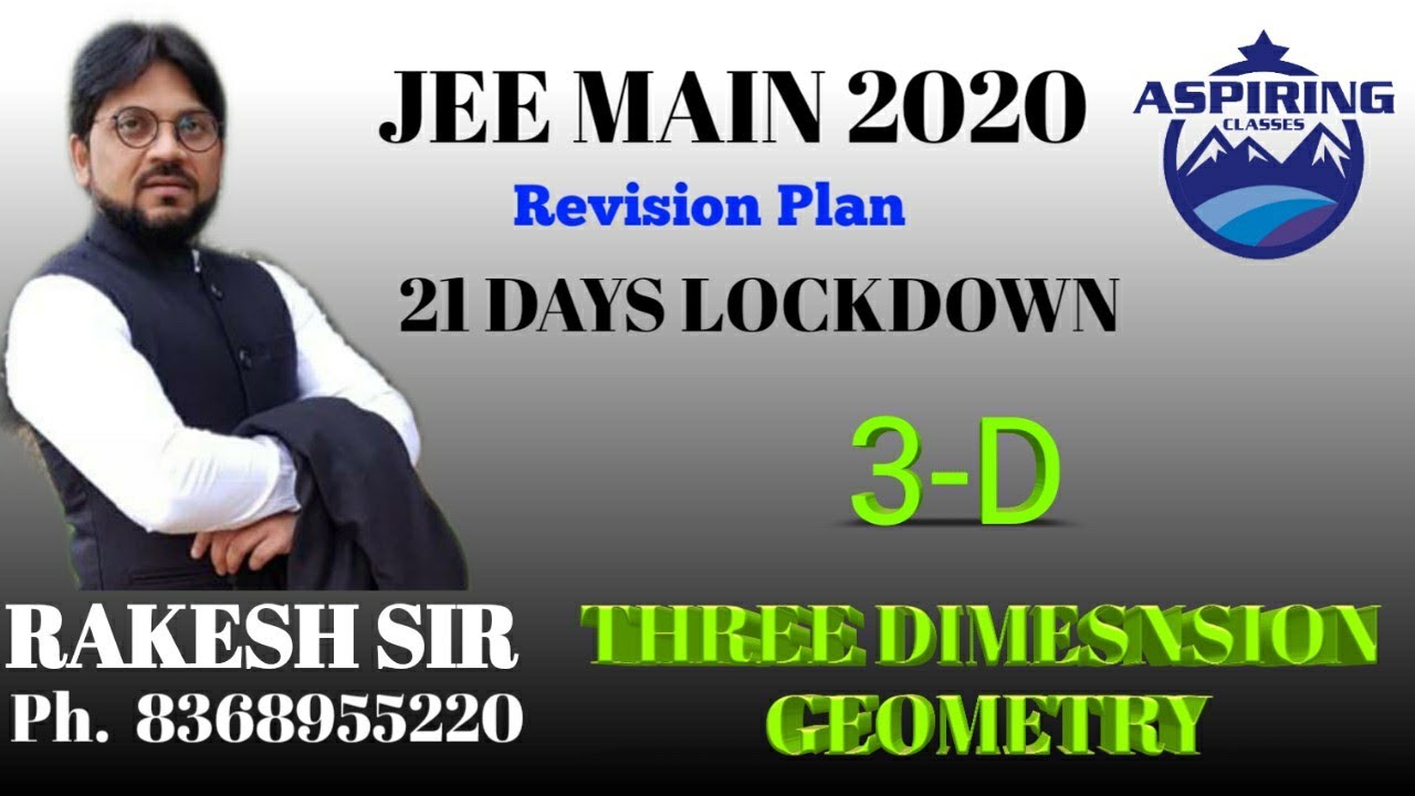 JEE Main mathematics| 3-D Geometry IIT JEE | Previous year Question ...