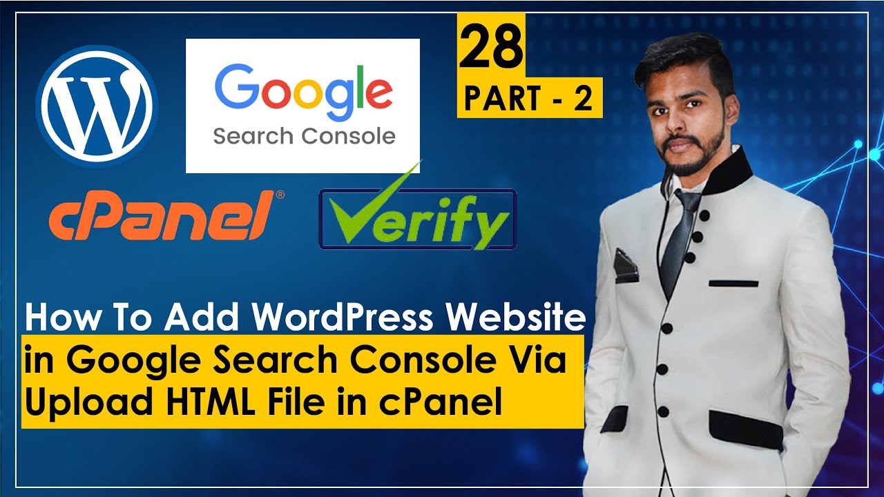 How To Add WordPress Website In Google Search Console Via Upload HTML How To Add WordPress Website In Google Search Console Via Upload HTML