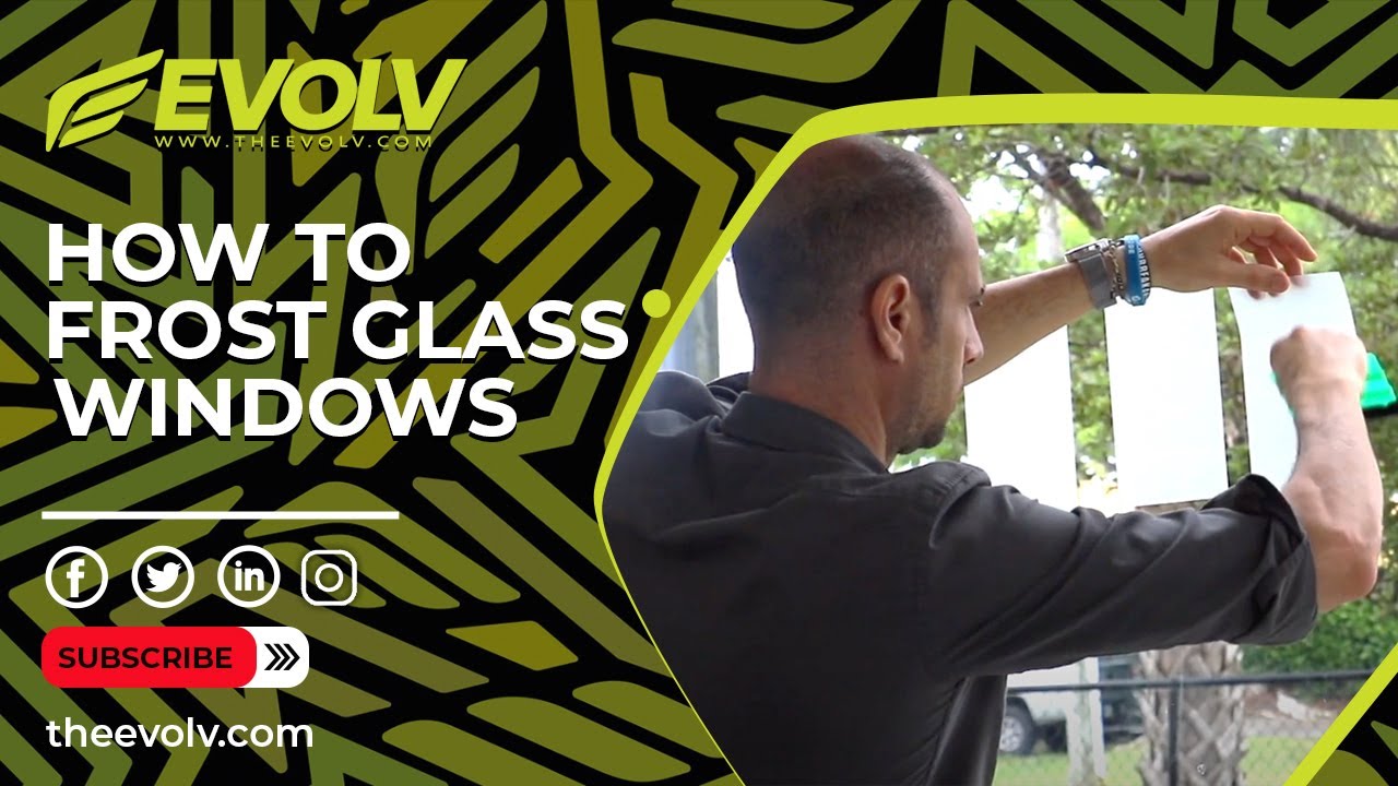 How To Frost Glass Windows Youtube