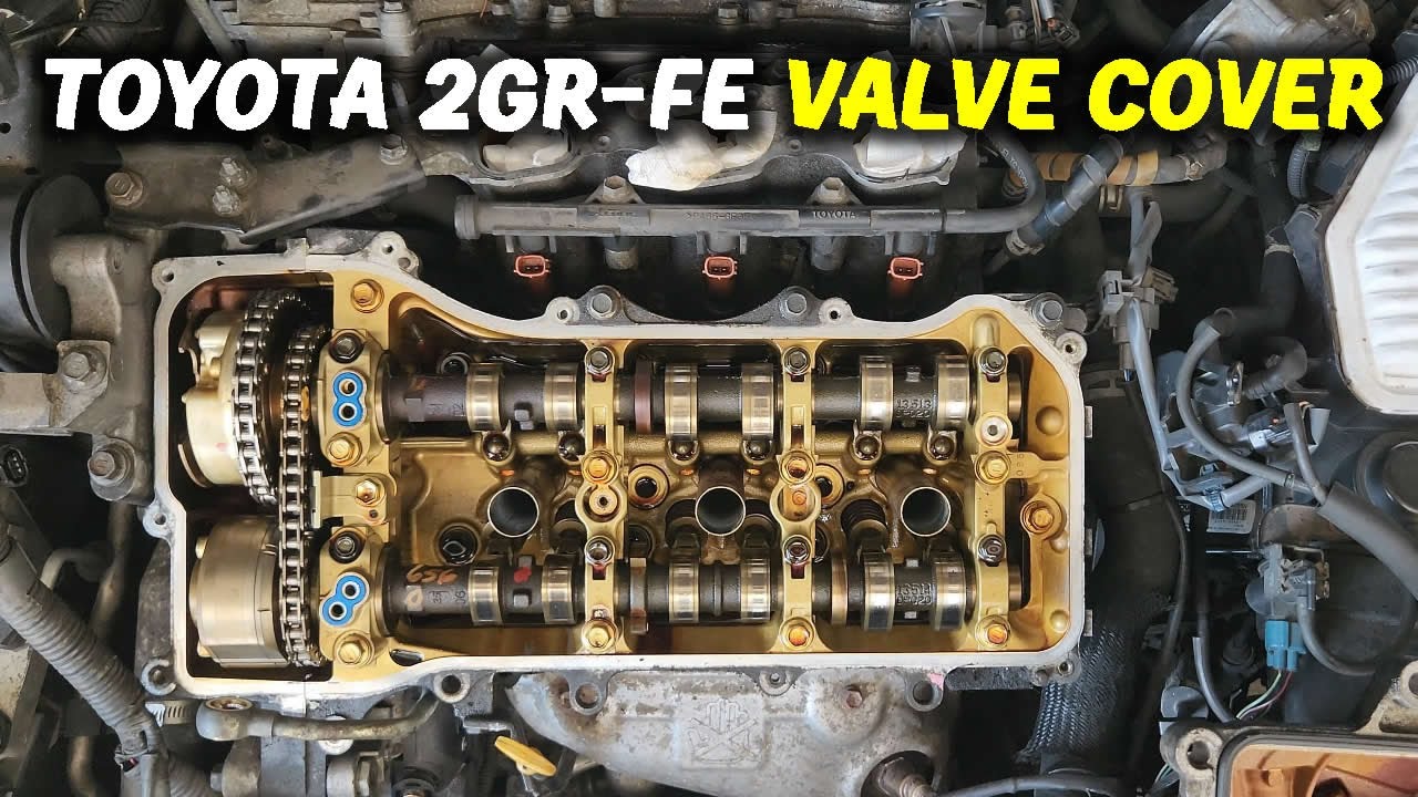 Toyota Avalon Valve Cover Gasket Replacement Procedure 2005-2012 #camry #lexuses350 #valvecover ...