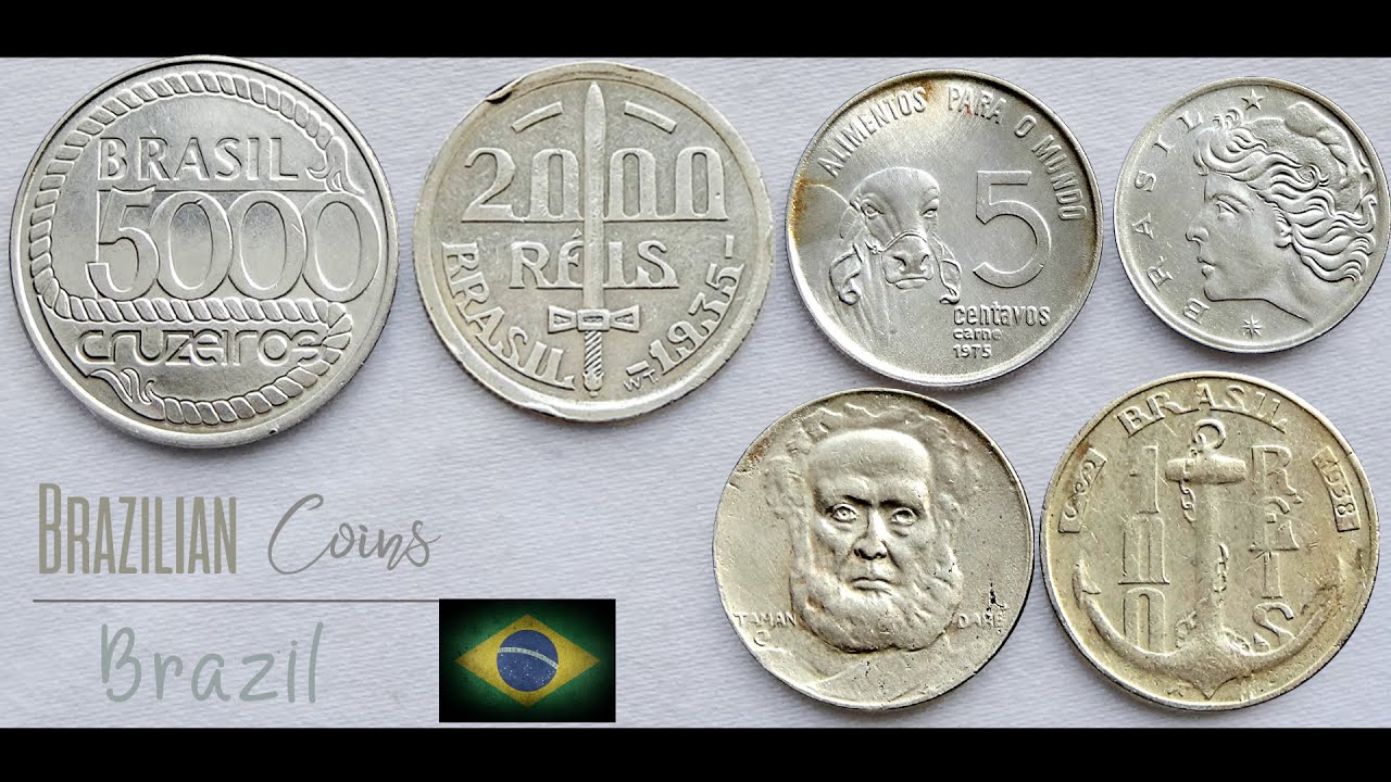 Few Old and Rare Brazilian Coins from 1935 (Vol. 2) | 2000 Reis SILVER ...