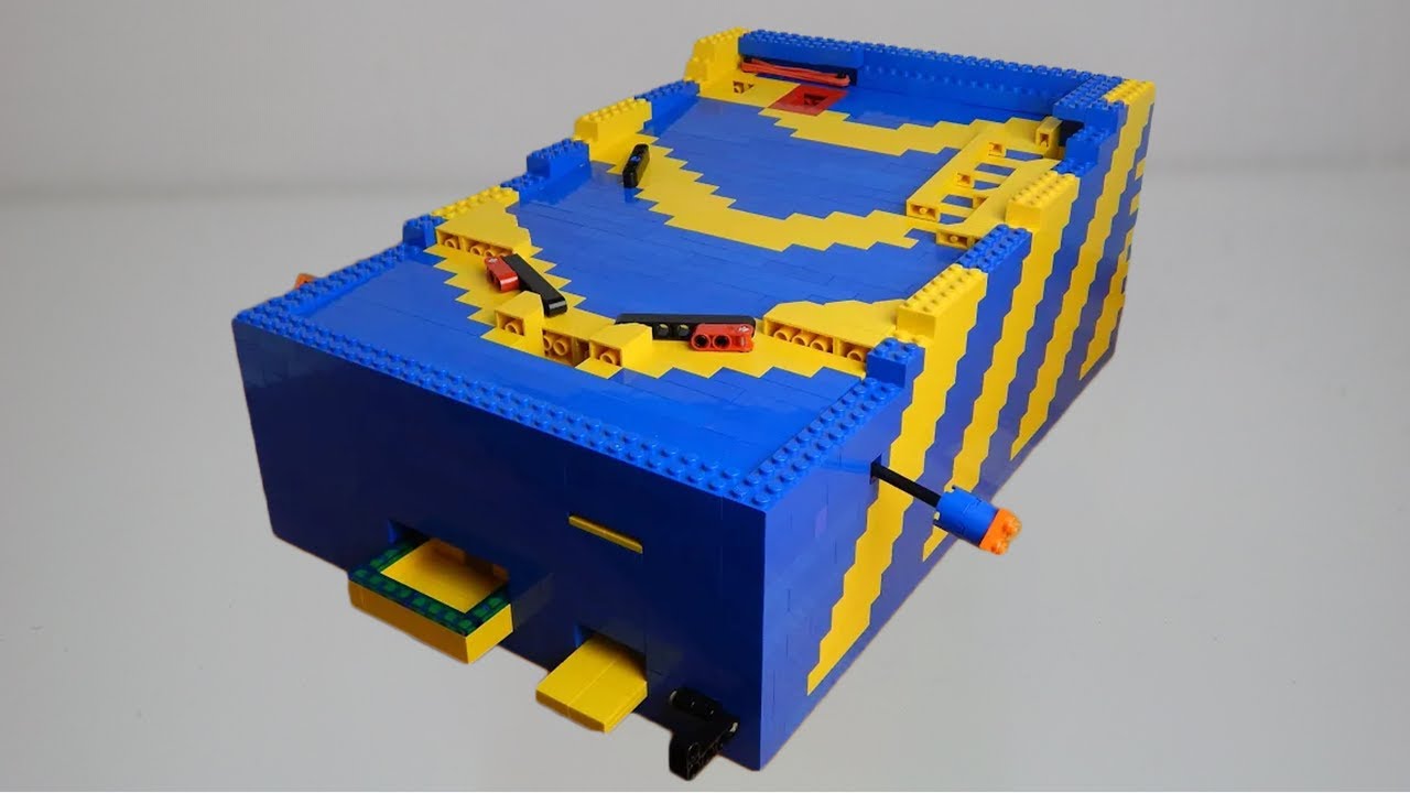 Lego Pinball Machine V1 Mini Youtube How to build a mini Lego Pinball ...