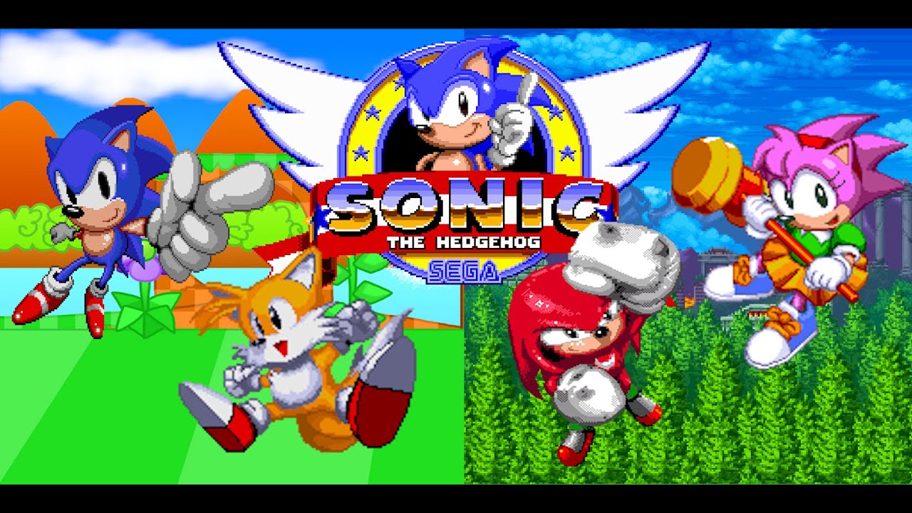 Sonic 1 Tag Team Adventures Part 1 (4 Players) - YouTube
