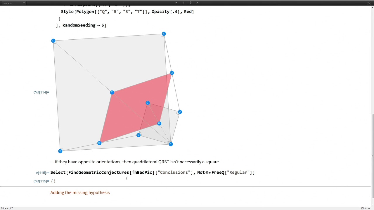 Automated Drawing, Conjectures and Proofs in Planar Geometry - YouTube