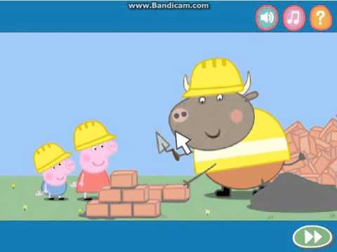 Свинка Пеппа "Строим дом" Peppa Pig flash games - YouTube