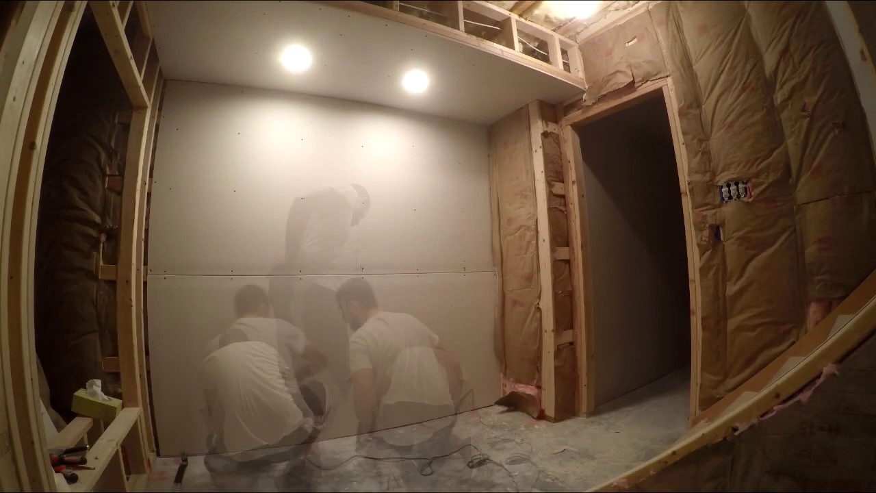 Hanging Drywall: Time Lapse - YouTube