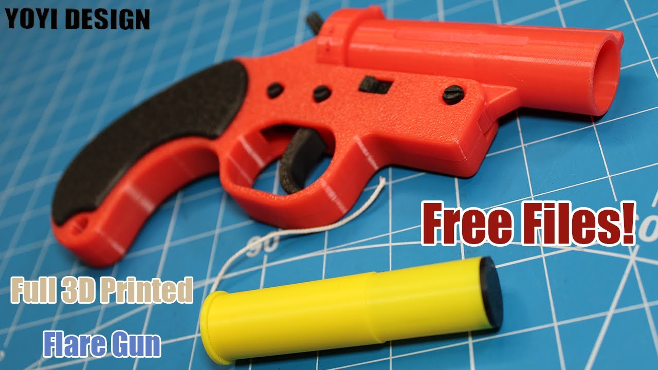 Full 3D Printed Flare Gun For | Celebrate Parties | Self-defend ...