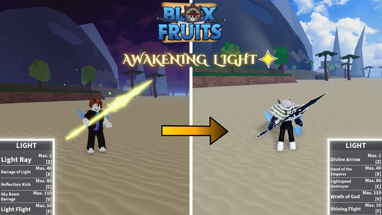 OVERPOWERING THE SECOND SEA WITH AWAKENED LIGHT! | Blox Fruits - YouTube
