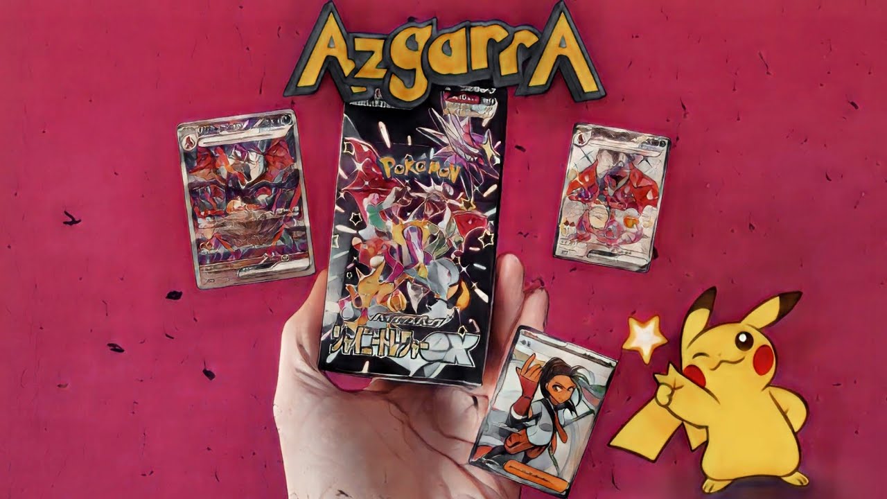 TCG Pokémon opening Shiny Treasure EX booster box padl nám shiny ...