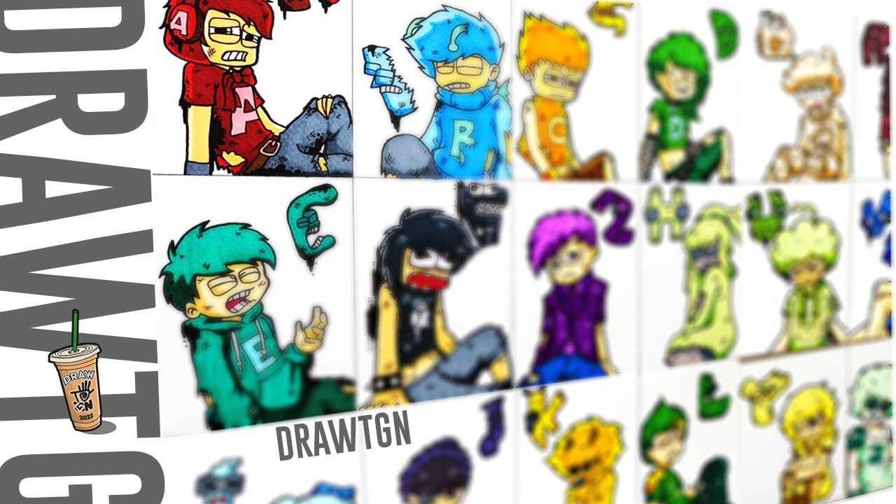 Drawing Alphabet Lore Human (Poor) / Humanized Alphabet Lore/ A to Z # ...