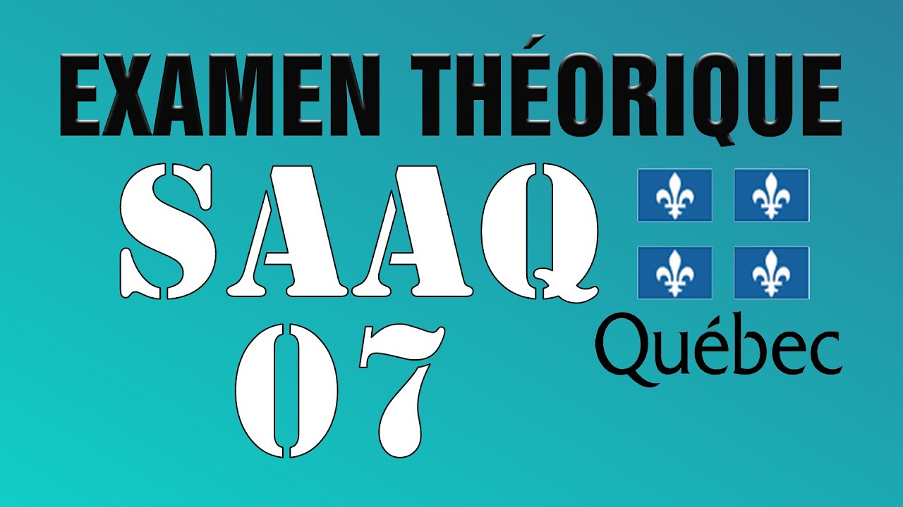 EXAMEN THEORIQUE SAAQ - QUÉBEC | MISE EN SITUATION ILLUSTRÉES_07 - YouTube