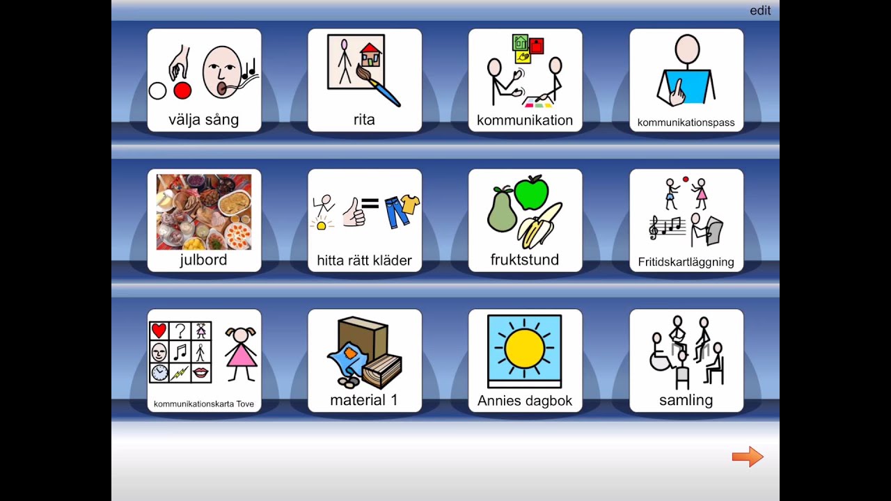 app Widgit Go visning av olika kartor - YouTube