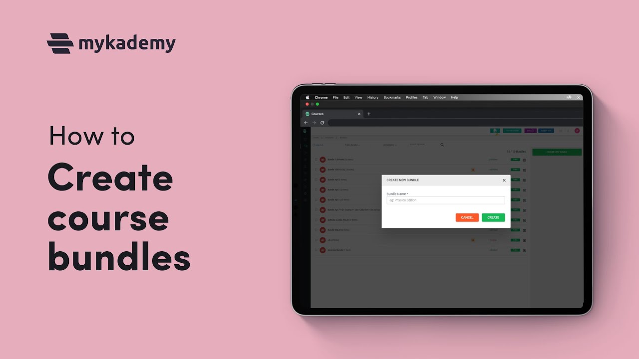 How to Create Online Course Bundles | LMS Platform | Mykademy - YouTube