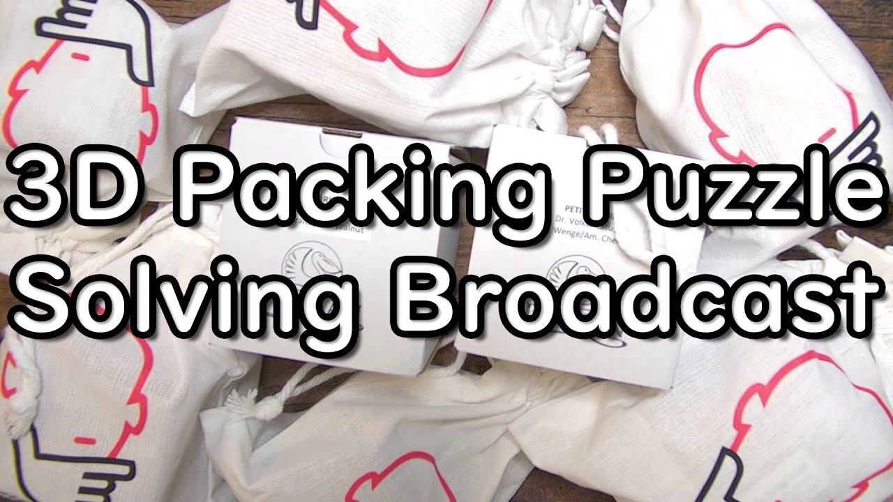 [Puzzle] 3D Packing Puzzles Solving Broadcast - YouTube