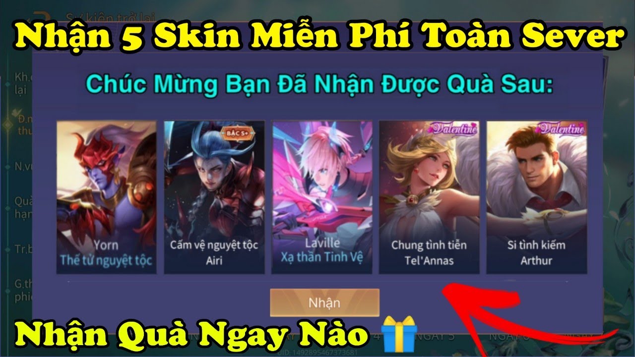 Liên Quân | Cách Nhận 5 Skin Miễn Phí Toàn Sever Cực Dễ Từ Sự Kiện Quay ...