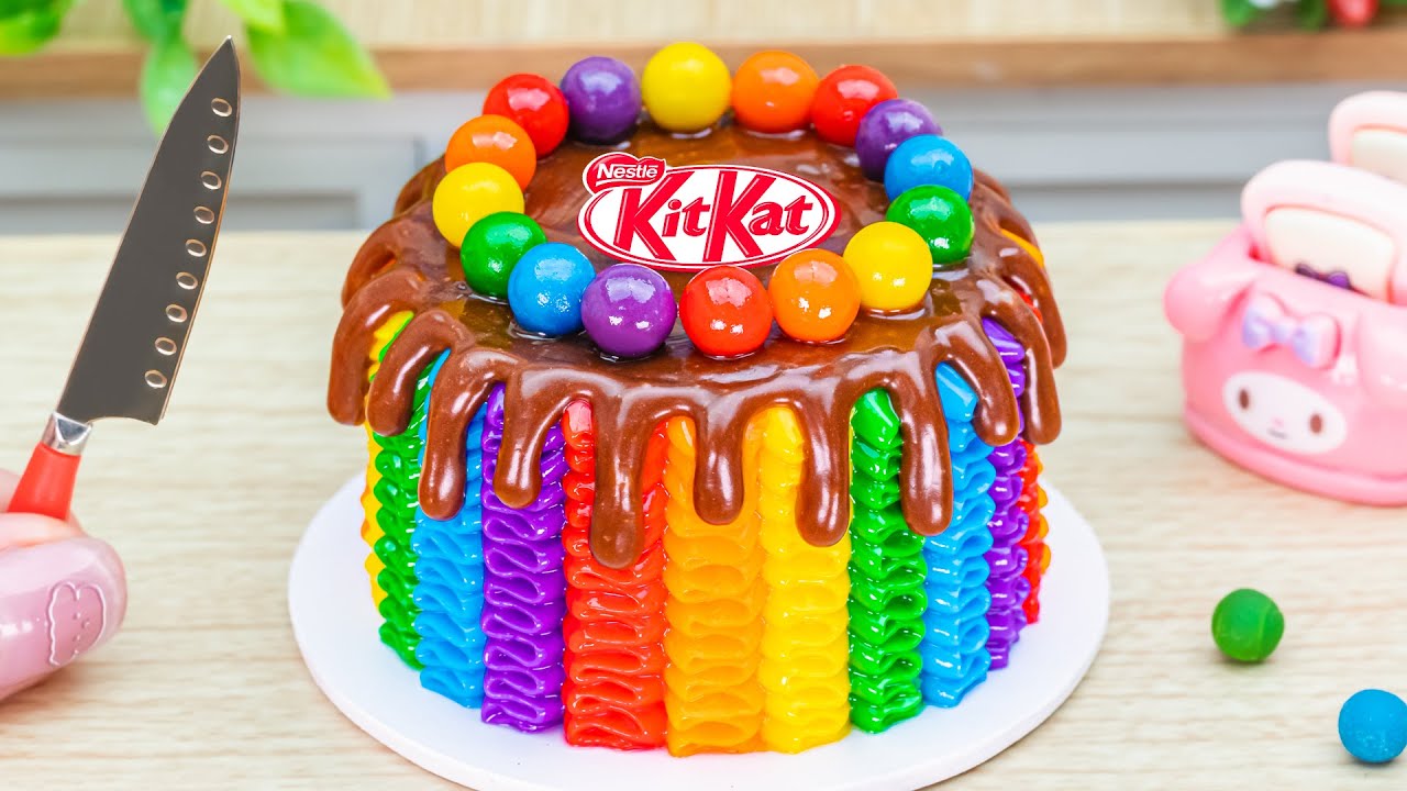 Amazing Rainbow KITKAT Recipe 🌈How to Make Rainbow Chocolate KitKat ...