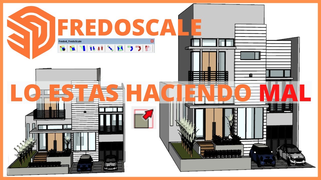 FredoScale para Sketchup 2023 - Los mejores plugins para Sketchup - YouTube