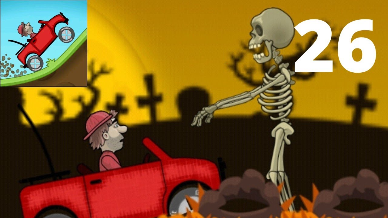 HILL CLIMB RACING IN HAUNTED WITH JEEP #26 - YouTube