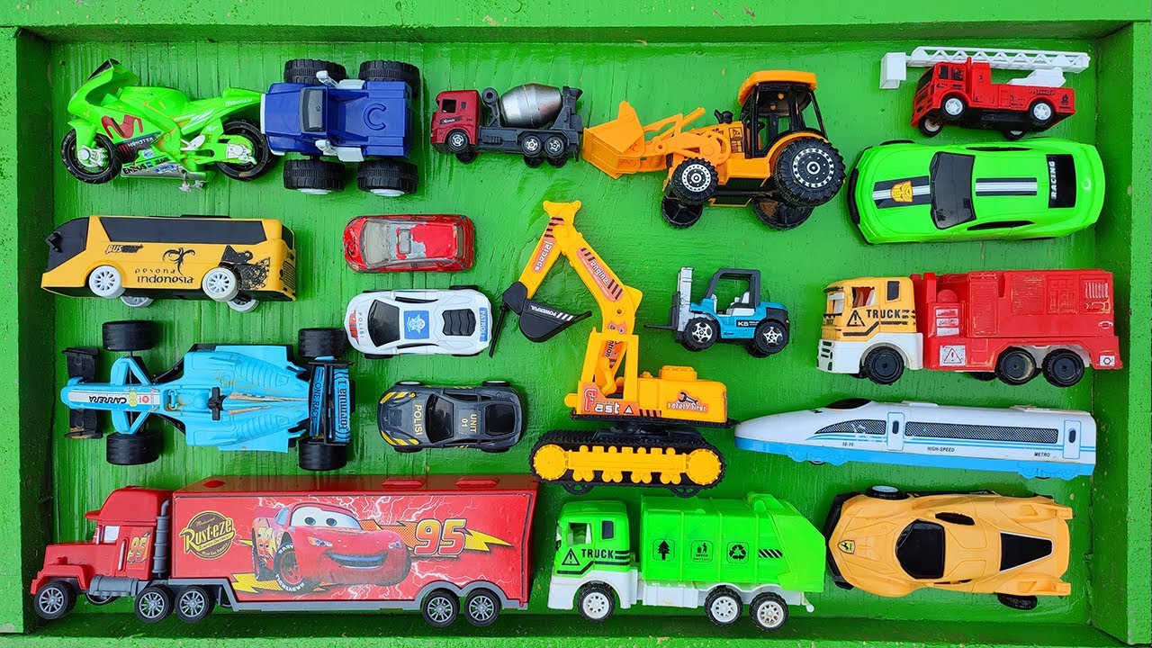 Mencari dan Merakit Mobil Mobilan Truk Molen Besar, Loader, Dump Truk ...