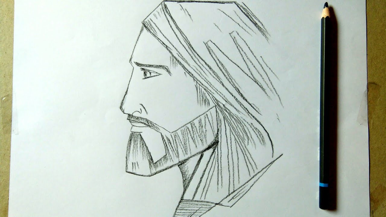 How to draw Jesus ll how to draw jesus face easy step by step ll jesus ...