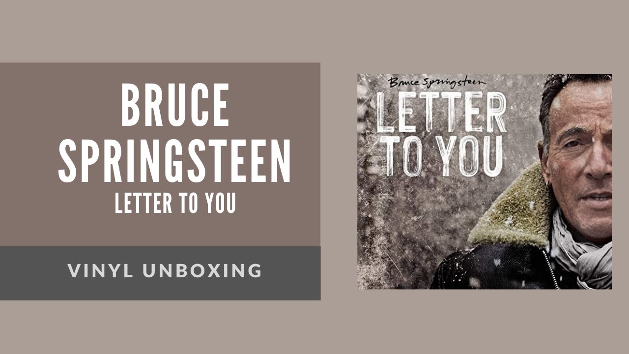 Bruce Springsteen Letter To You Vinyl Unboxing Video - YouTube