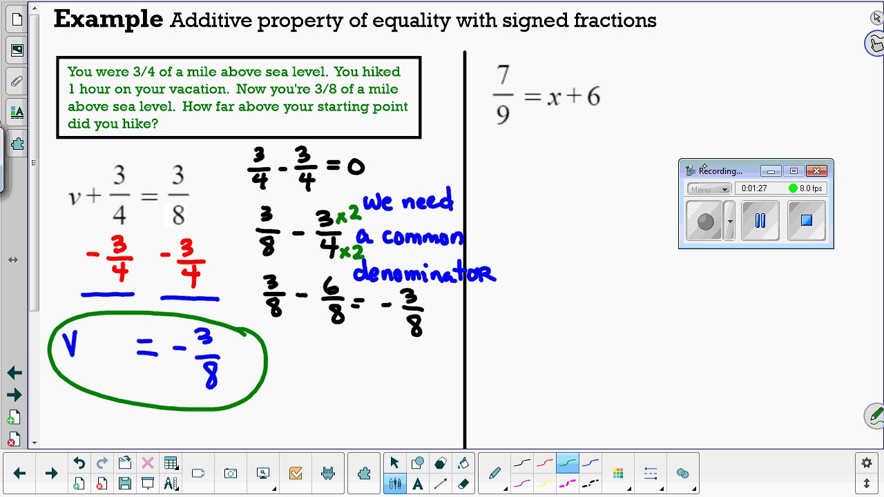 Lesson 2 1 Slide 6 Additive Property Of Equality With Signed Fractions YouTube lesson-2-1-slide-6-additive-property-of-equality-with-signed-fractions-youtube