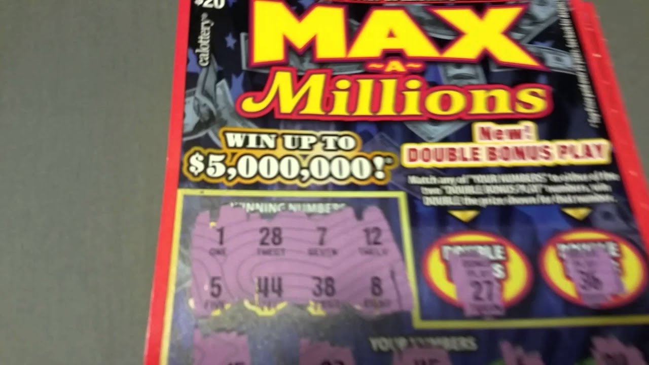 New $20 Max-A-Millions CALottery Scratchers - YouTube