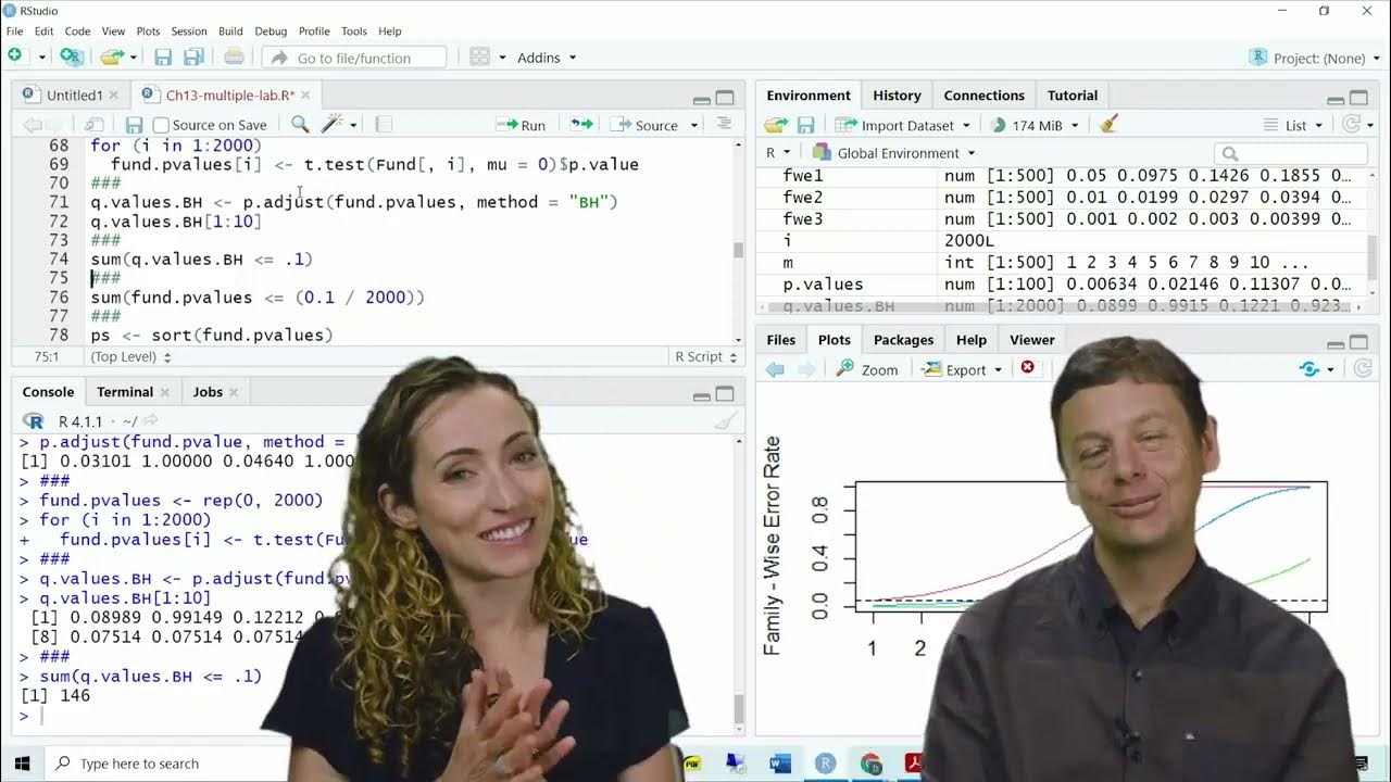 Statistical Learning: 13.R.1 Bonferroni and Holm II - YouTube