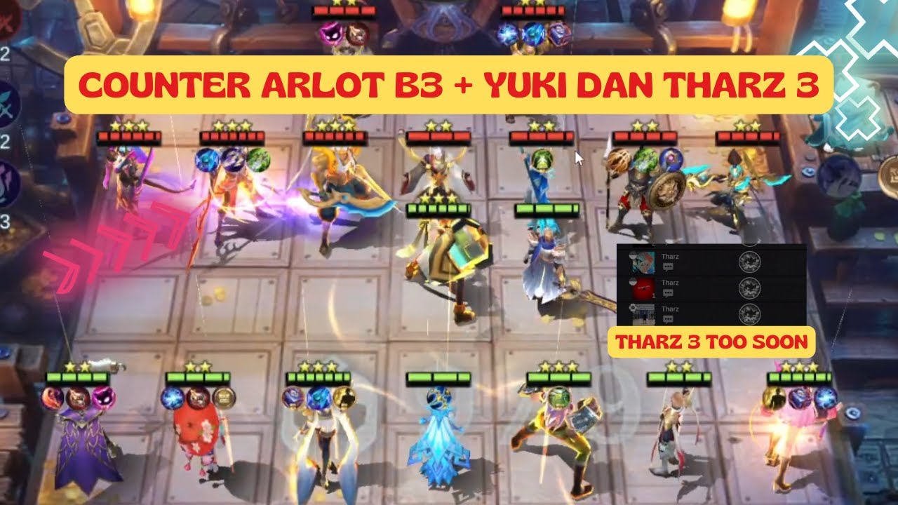 COUNTER ARLOT + YUKI DAN THARZ 3 !! ARLOT MAH CUMA BISA JALAN DOANG ...