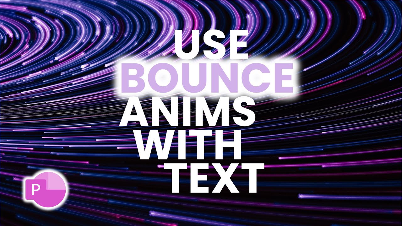 How to BOUNCE text with ANIMATION in PowerPoint. A simple step by step ...
