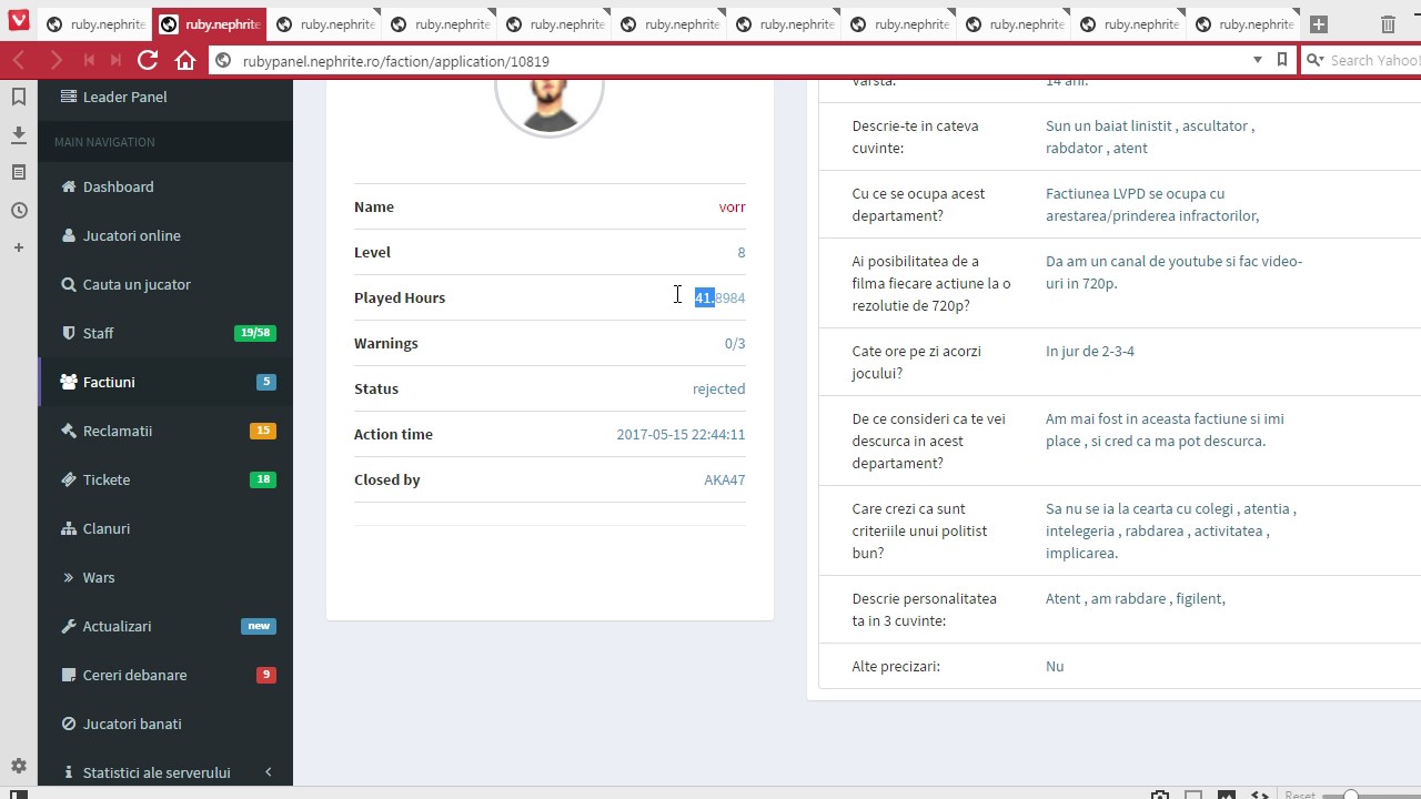SA:MP | RUBY.NEPHRITE.RO - Multe aplicatii respinse in LVPD !! [#17 ...