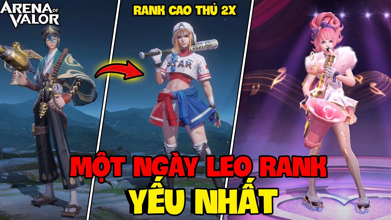 VUX MỘT NGÀY LEO RANK CAO THỦ VỚI BIỆT ĐỘI YẾU NHẤT LIÊN QUÂN MOBILE ...