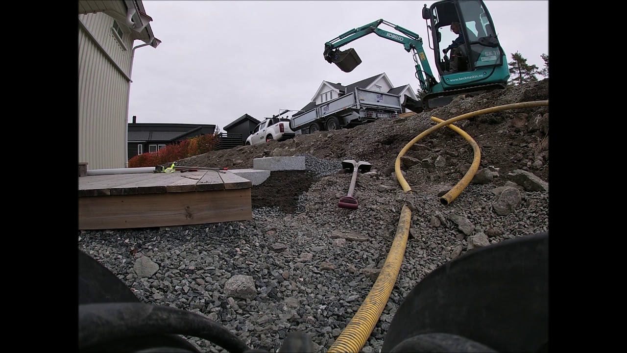 Bygging av granitt trapp / Construction of granite stairs - YouTube