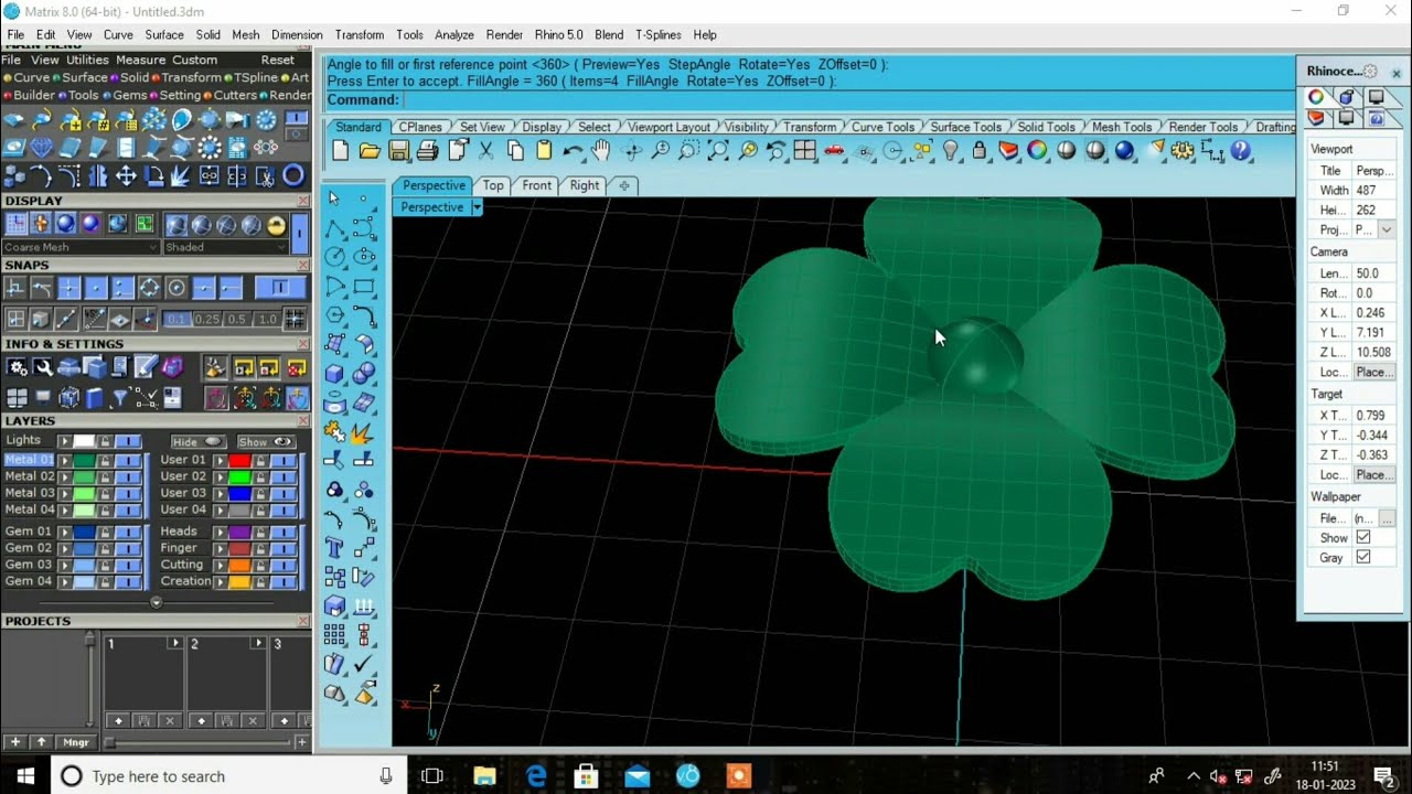 rhino basic//cad design basic//rhino 3d basic//@palashrauth5036 - YouTube