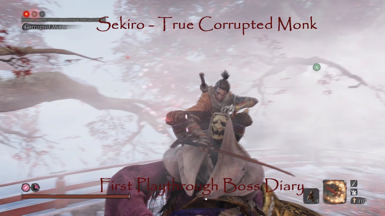 Sekiro - True Corrupted Monk Boss Fight - YouTube
