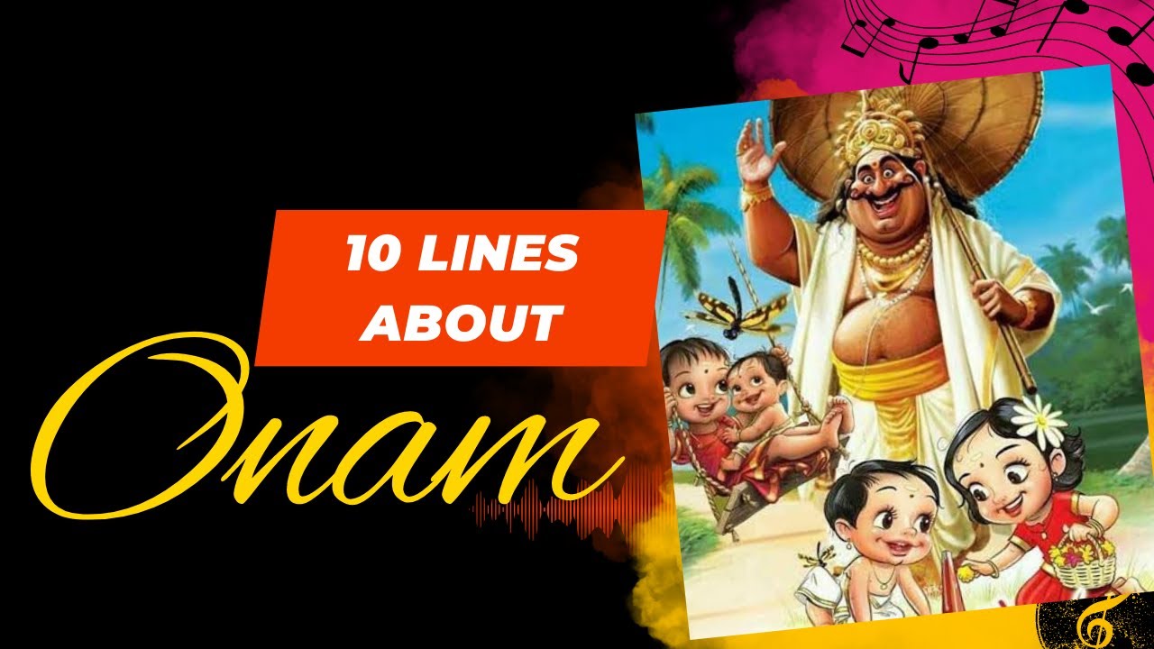 10 lines about Onam for children #onam #onamessay #10linesessay - YouTube