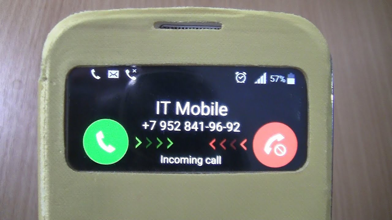 Samsung Galaxy S4 Incoming call - YouTube
