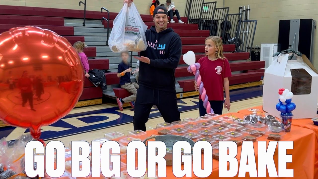 RECORD BREAKING BAKE SALE! GO BIG OR GO BAKE - YouTube