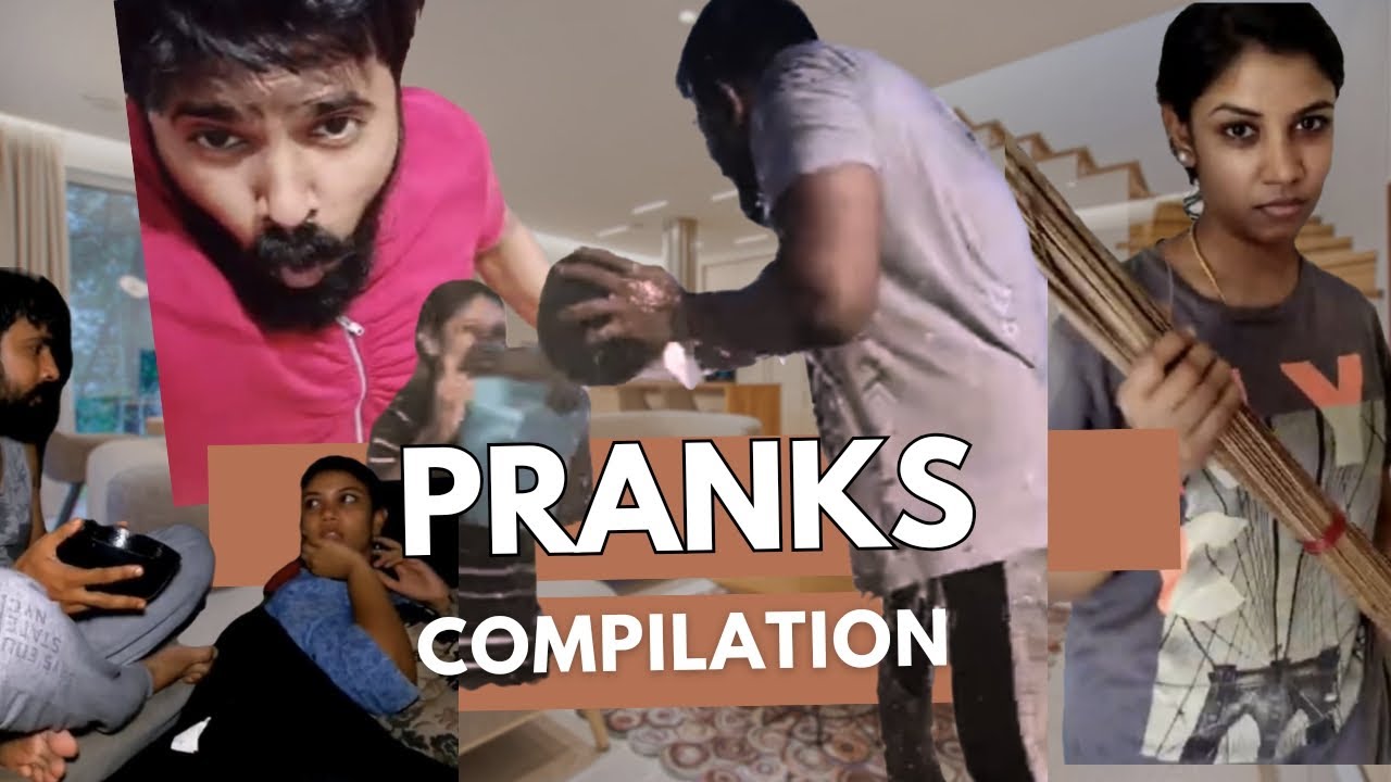 Couple pranks| Prank Compilation | Couple comedy | Aravinth Keerthana ...