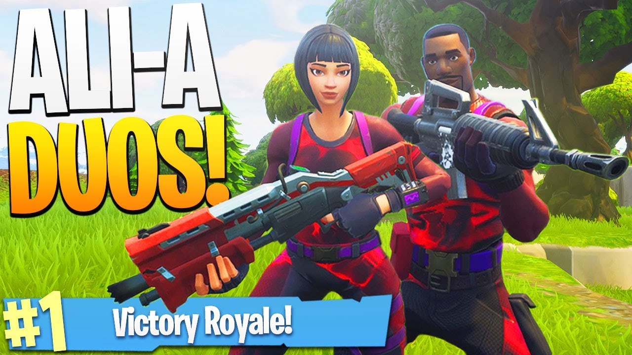 My FIRST Rocket Ride - Ali-A Duos! - PS4 Pro Fortnite BR Duos Gameplay ...
