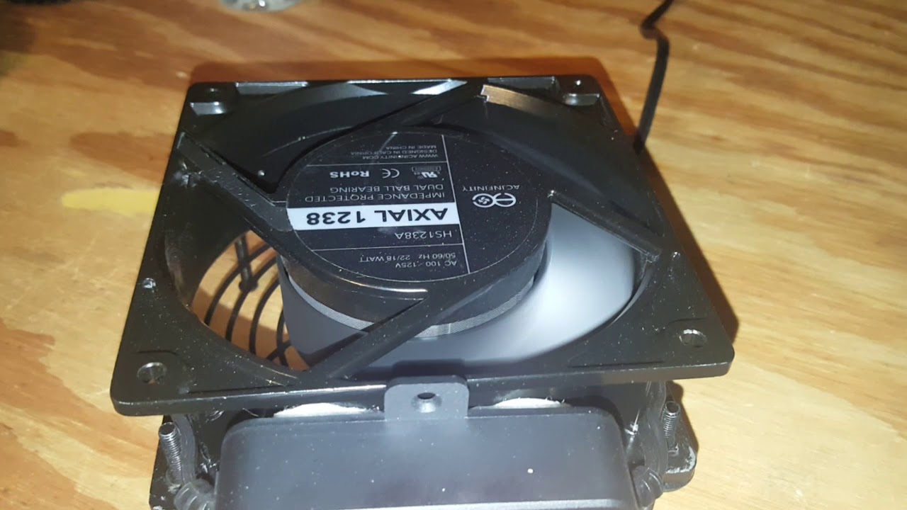 I added a cooling fan made by AC Infinity with speed controller - YouTube