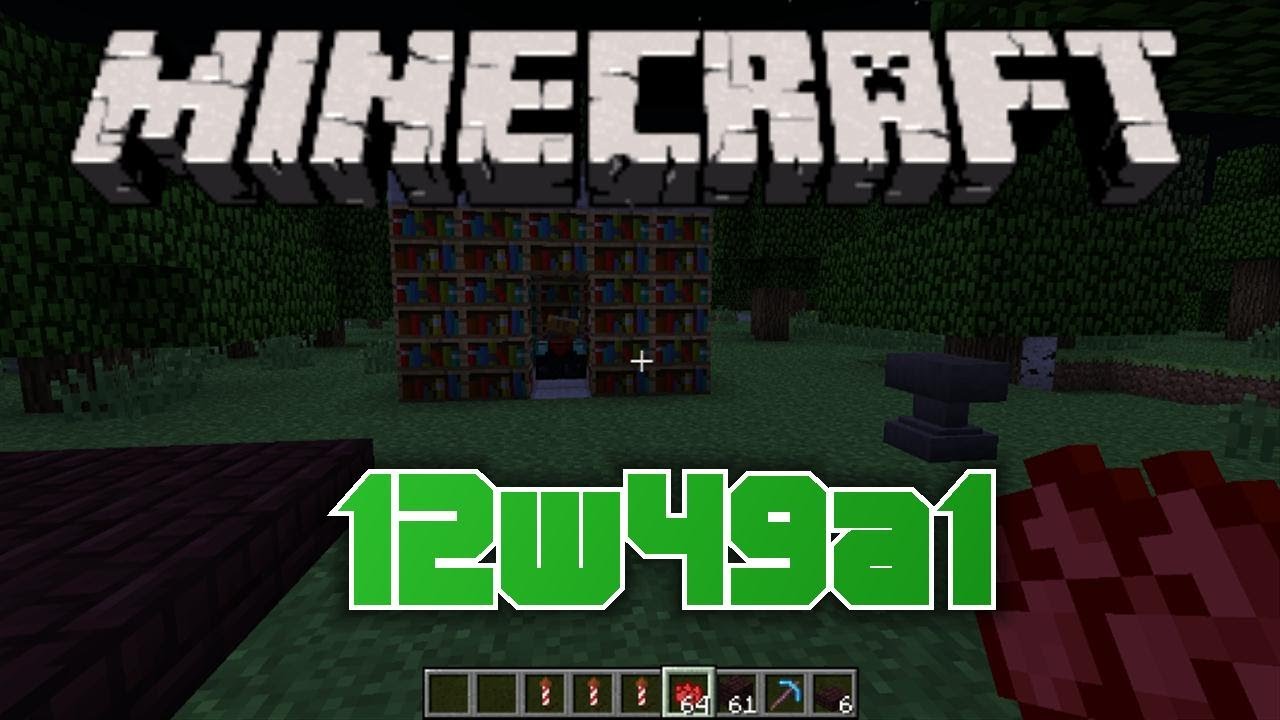 Minecraft Snapshot 12w49a- Feuerwerkskörper, Verzaubte Bücher...[HD] - YouTube