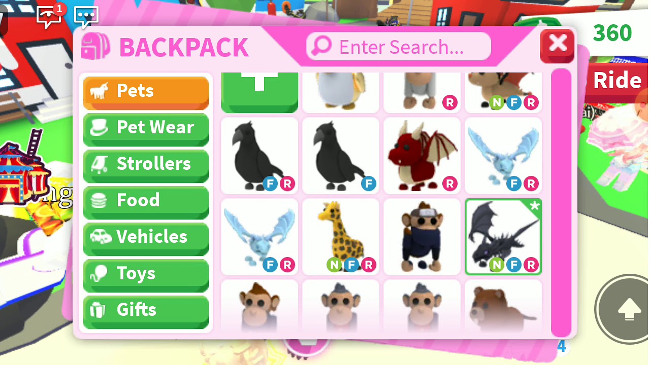 Trading neon shadow dragon in adapt me!!! - YouTube