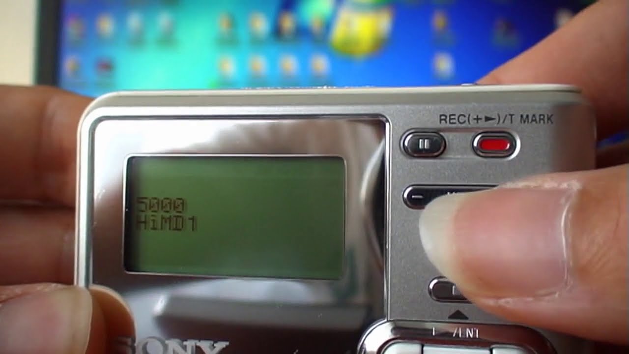 Sony Hi-MD MZ-RH910 service menu - YouTube