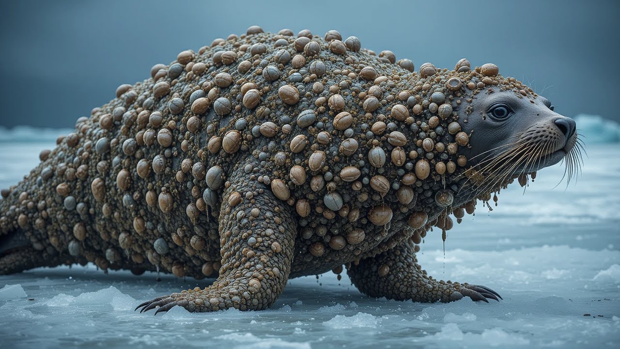 Baby Seal infested with a million barnacles is rescued by a brave crew ...