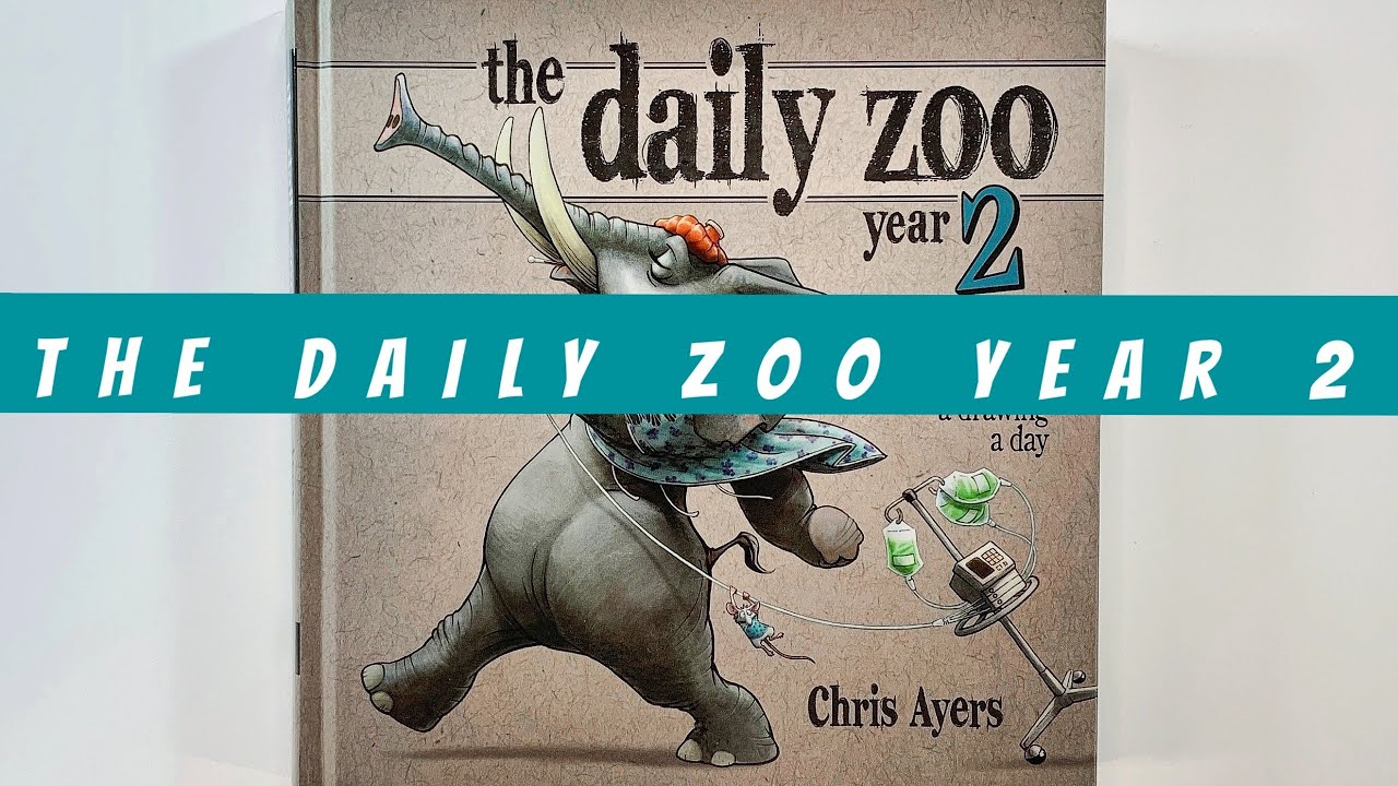 The Daily Zoo Year 2 (flip through) Artbook - YouTube