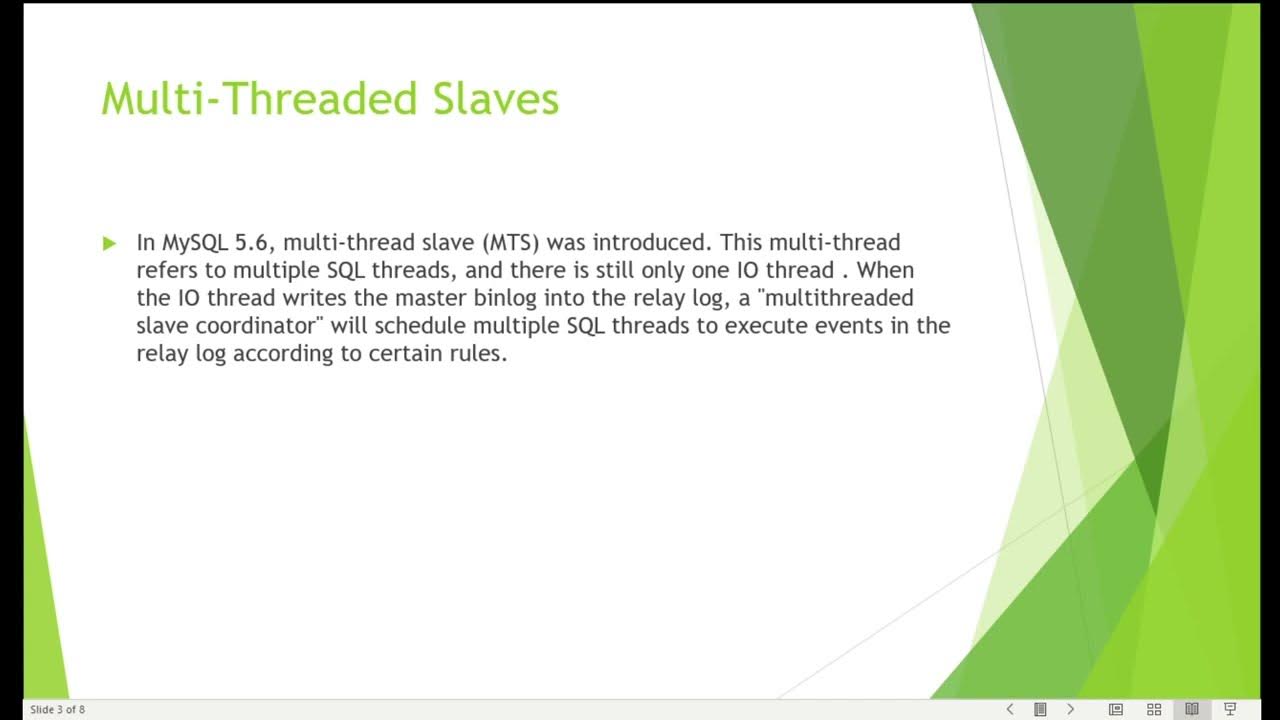 22 what is MySQL Multi-Threaded Replication | Mysql Replication tutorial #mysql Replication ...
