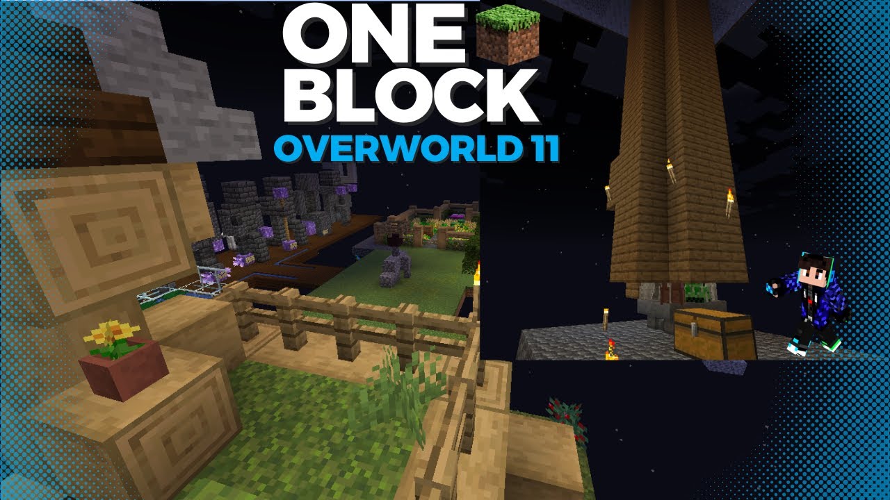 CONSTRUINDO O OVERWORLD NO ONE BLOCK 11 (MOBTRAP FÁCIL E MUITO ...