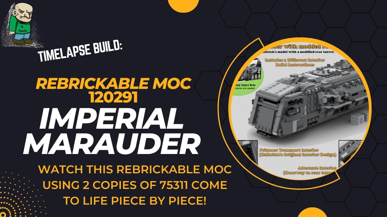 Lego Imperial Marauder MOC Timelapse Build - YouTube