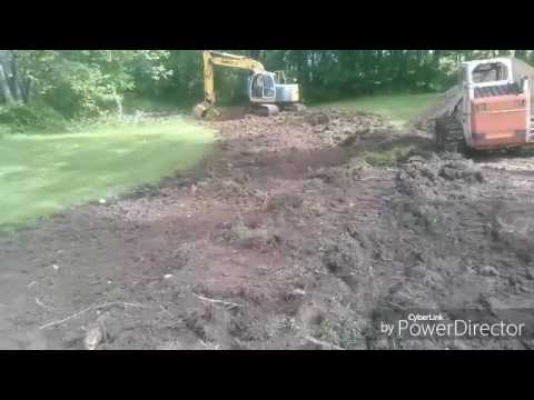 installing Mound septic system - YouTube